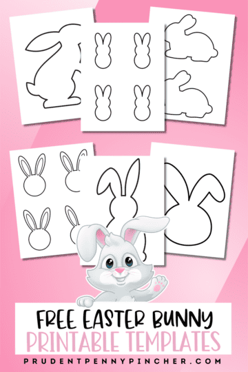 25 Free Printable Easter Bunny Templates for Kids - Prudent Penny Pincher