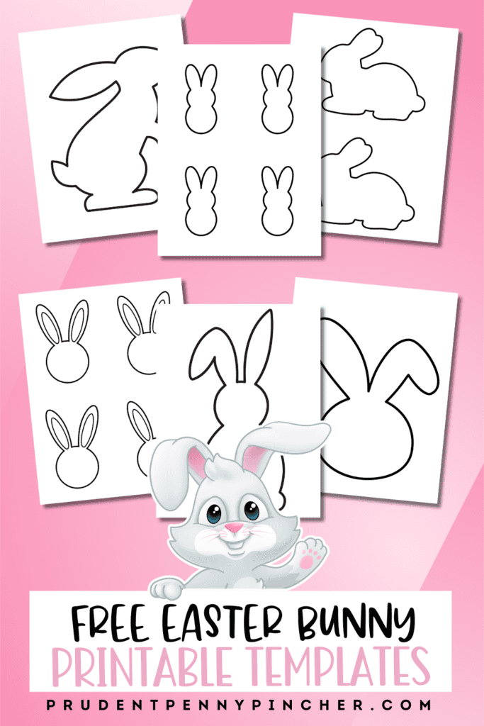 25 Free Printable Easter Bunny Templates for Kids - Prudent Penny Pincher