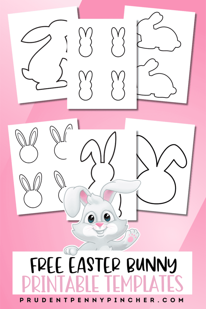 25 Free Printable Easter Bunny Templates for Kids - Prudent Penny Pincher