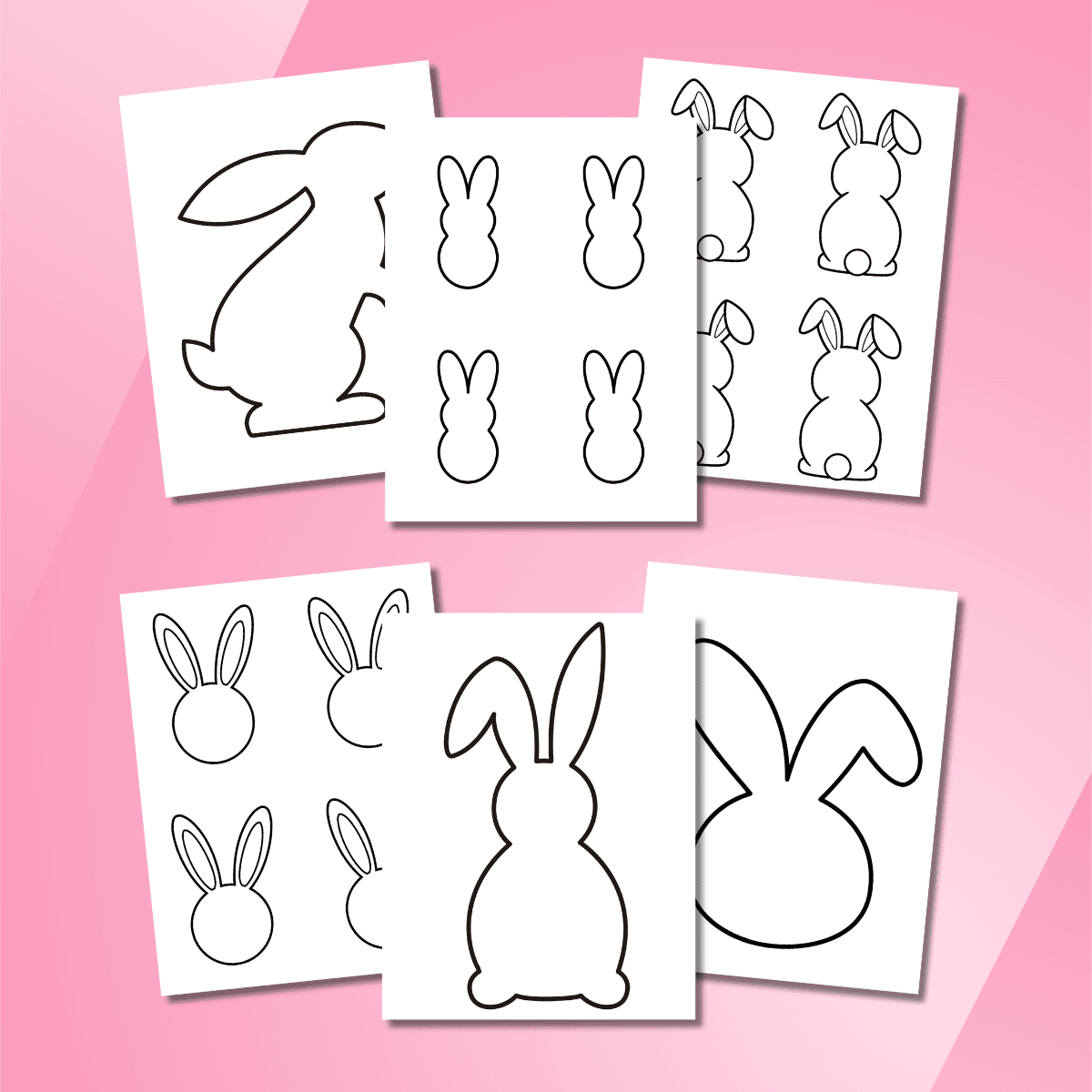 25 Free Printable Easter Bunny Templates for Kids - Prudent Penny Pincher