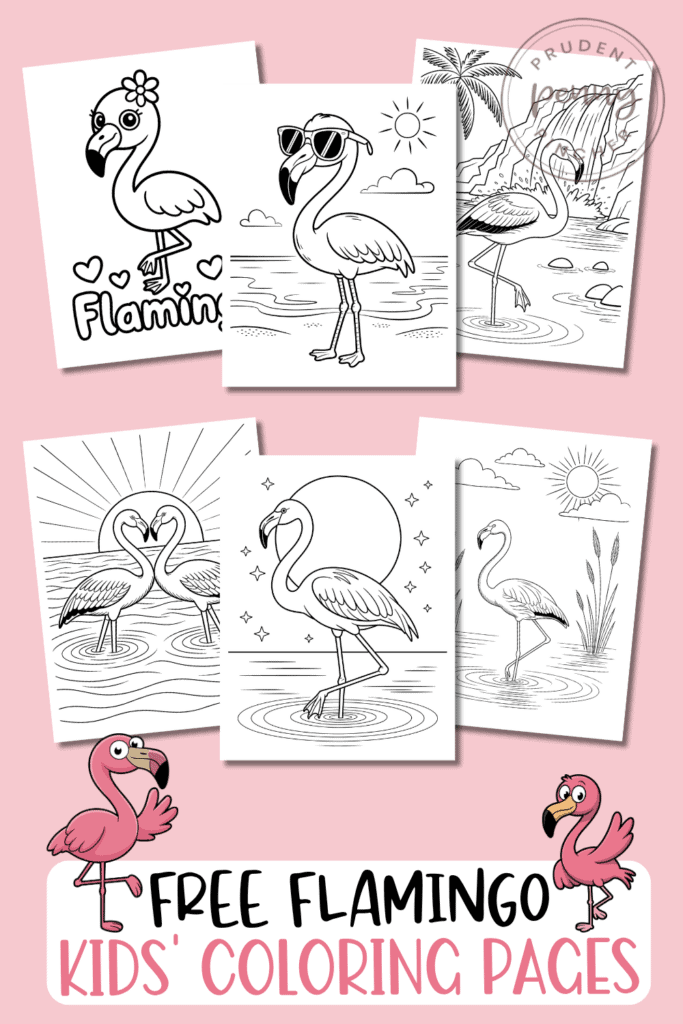 15 Free Printable Flamingo Coloring Pages - Prudent Penny Pincher