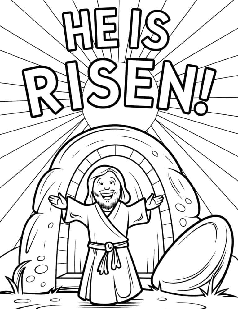 25 Free Religious Easter Coloring Pages - Prudent Penny Pincher