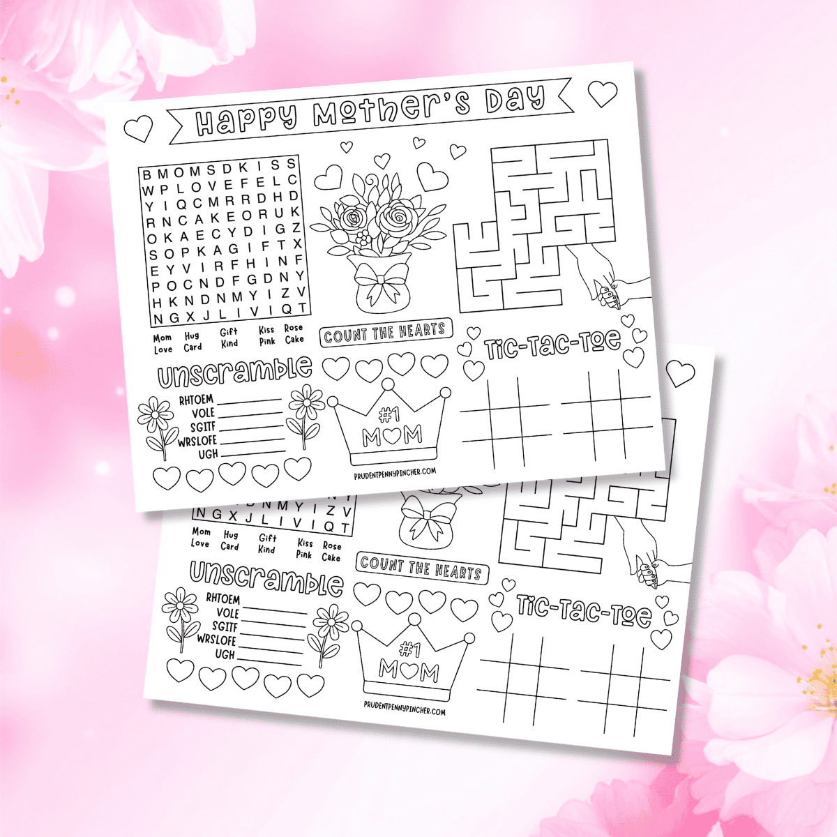 Free Printable Mother’s Day Worksheet for Kids - Prudent Penny Pincher