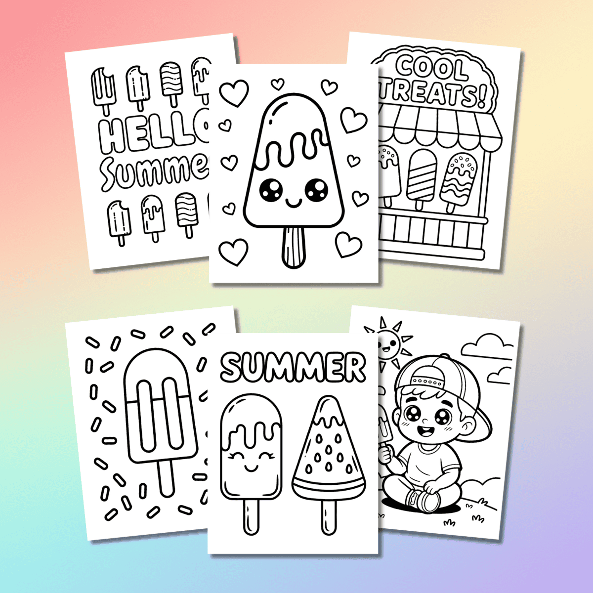 25 Free Printable Popsicle Coloring Pages for Kids - Prudent Penny Pincher