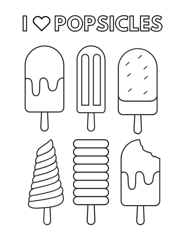 25 Free Printable Popsicle Coloring Pages for Kids - Prudent Penny Pincher