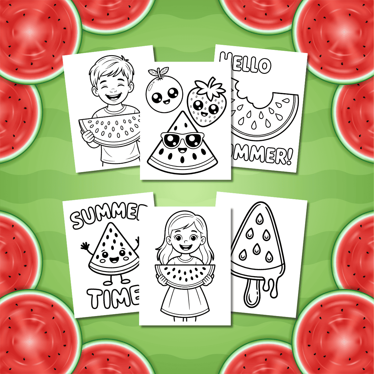 20 Free Printable Watermelon Coloring Pages for Kids - Prudent Penny ...