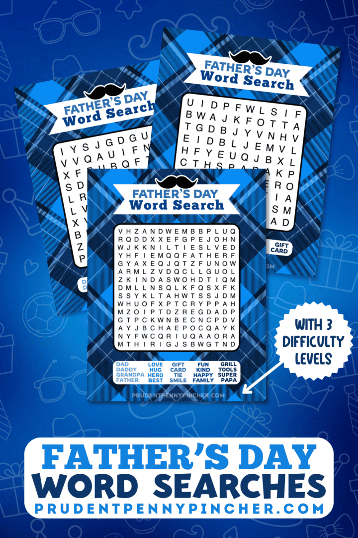 Free Printable Father’s Day Word Search Puzzles for Kids - Prudent ...
