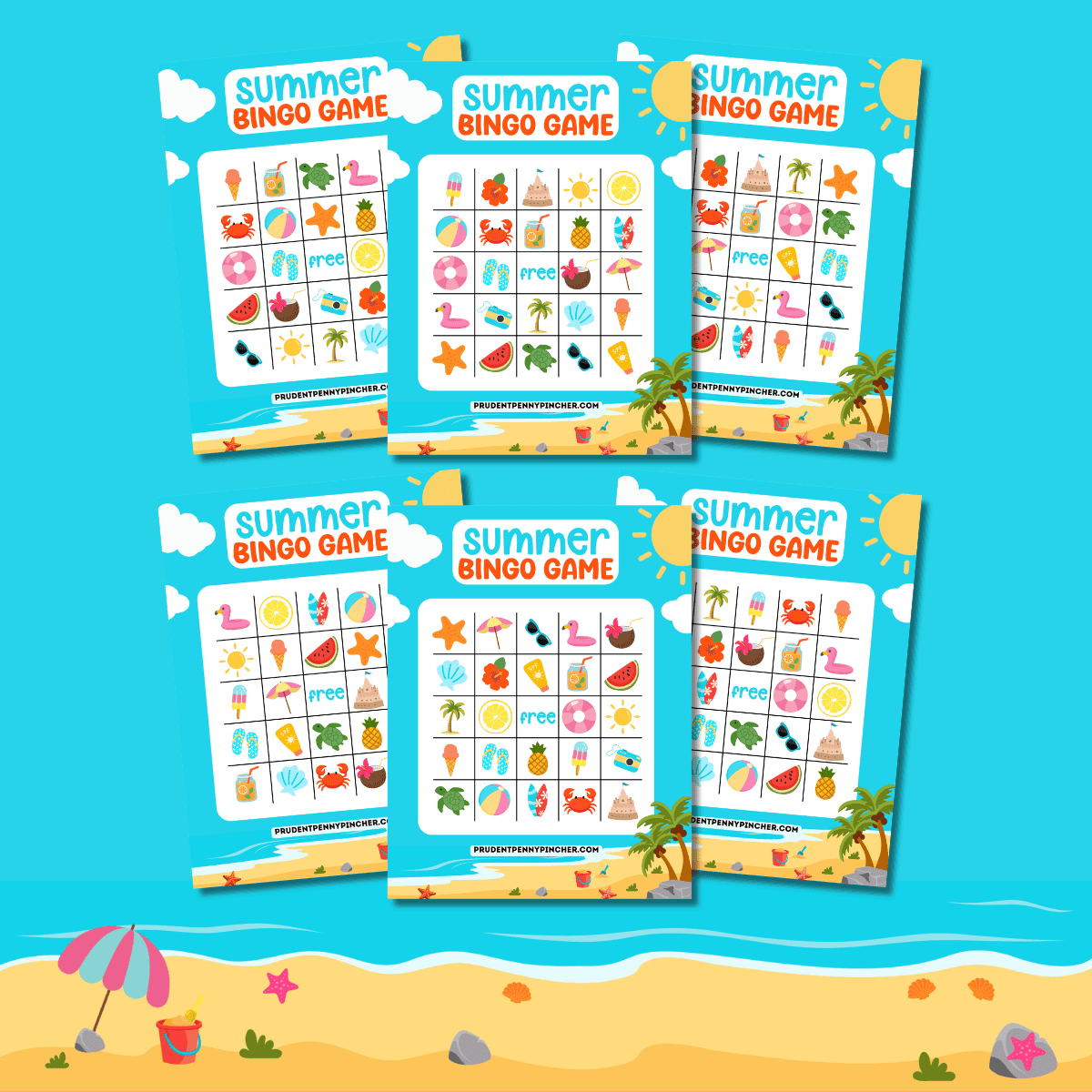 Free Printable Summer Bingo Cards for Kids - Prudent Penny Pincher