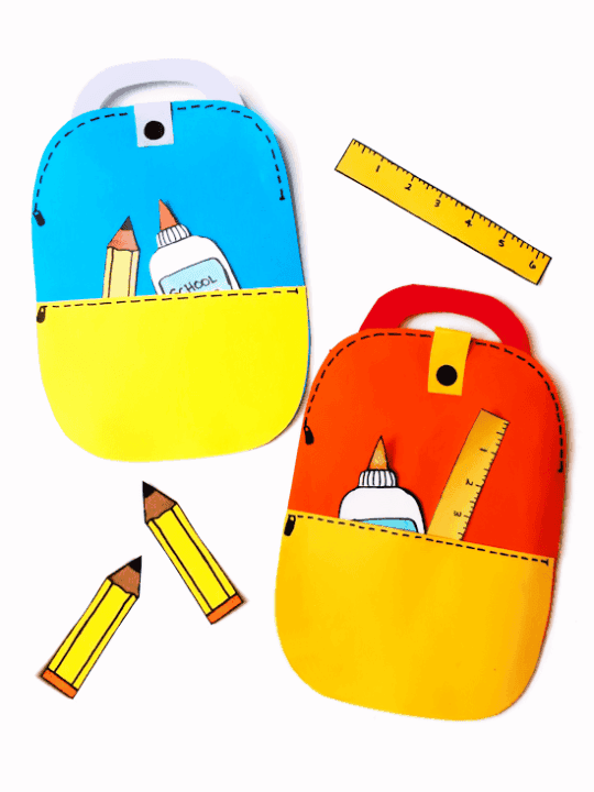 30 Easy Back to School Crafts for Preschoolers - Prudent Penny Pincher