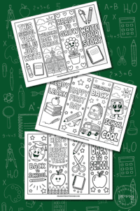 Free Printable Back to School Bookmarks to Color for Kids - Prudent ...