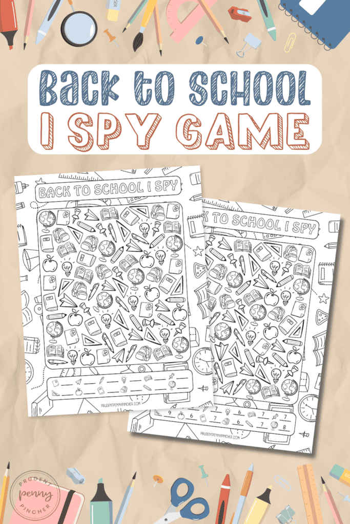 Free Printable Back to School I Spy Activity for Kids - Prudent Penny ...